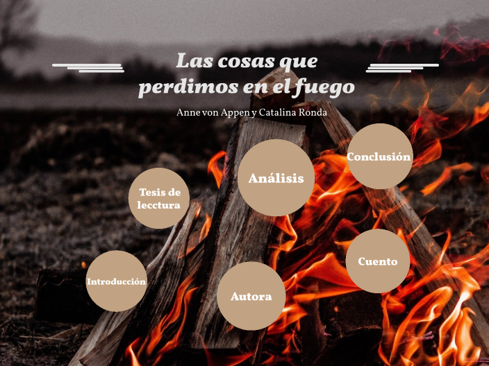 Las cosas que perdimos en el fuego by Anne Von Appen Gonzalez on Prezi