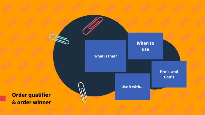 Order winner Order qualifyer by Linards Pakalns on Prezi