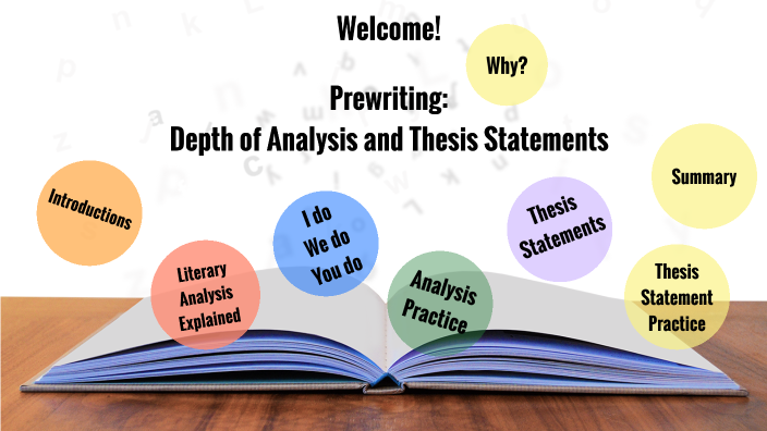 PreWriting: Analysis and Thesis Statements by Helen Fox on Prezi