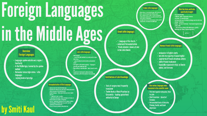 Foreign Languages in the Middle Ages by Smiti Kaul on Prezi Foreign Languages in the Middle Ages by Smiti Kaul on Prezi