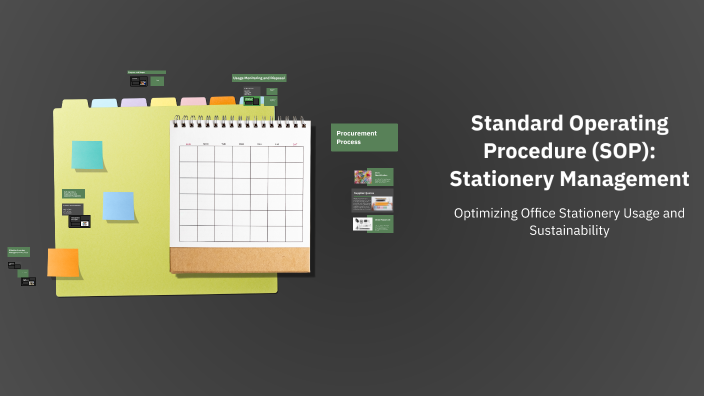 Standard Operating Procedure (SOP): Stationery Management by ANJALI ...
