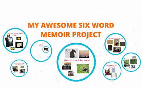 MY AWESOME SIX WORD MEMOIR PROJECT by izzy goodrow on Prezi