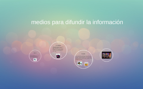medios para difundir la informacion by leidy muñoz on Prezi