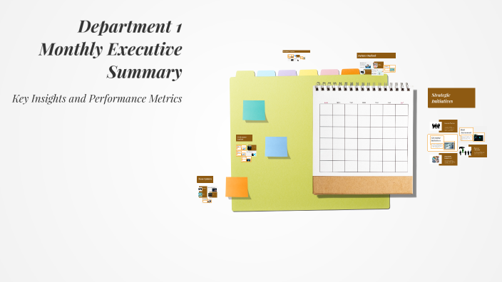 Department 1 Monthly Executive Summary by Gary Fenwick on Prezi