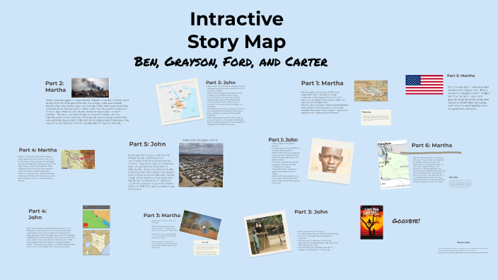 Interactive Story Map by Ben Johnstone on Prezi