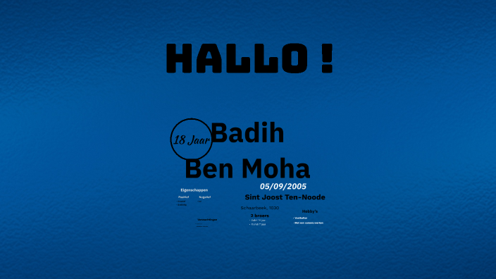 Badih Ben Moha by Badih Ben Moha on Prezi
