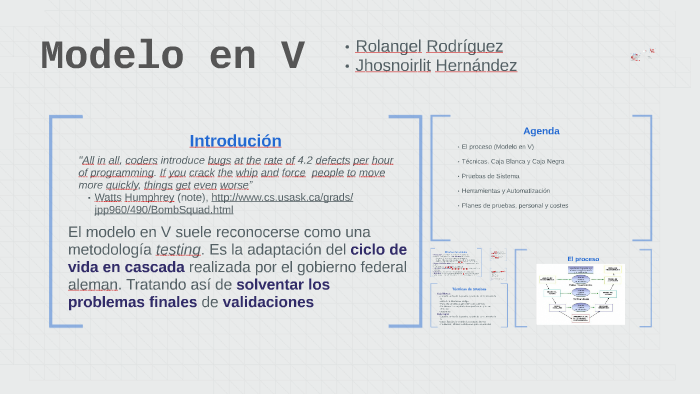 Modelo en V by Jhosnoirlit Hernández on Prezi