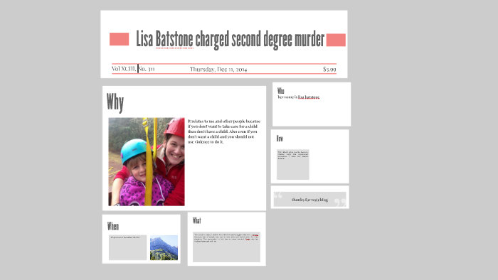 Lisa batstone faces second degree murder by richard luo on Prezi