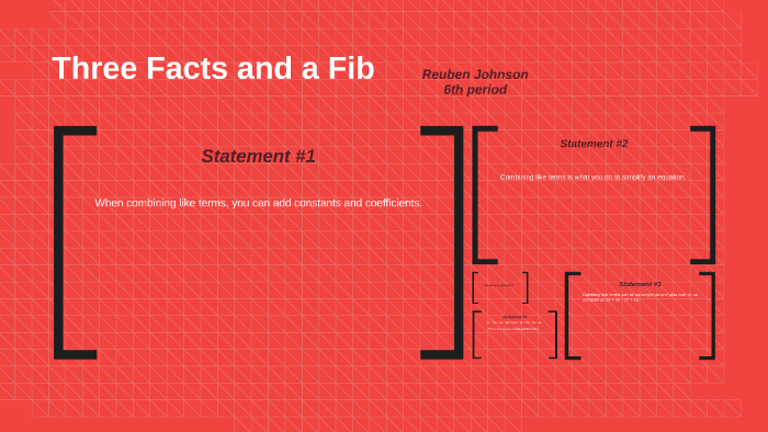 Three Facts and a Fib by Reuben Johnson on Prezi