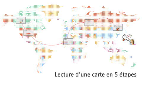 Lecture d'une carte en 5 étapes by Annie Lemaire on Prezi