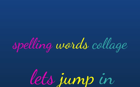 spelling word collage smith by on Prezi