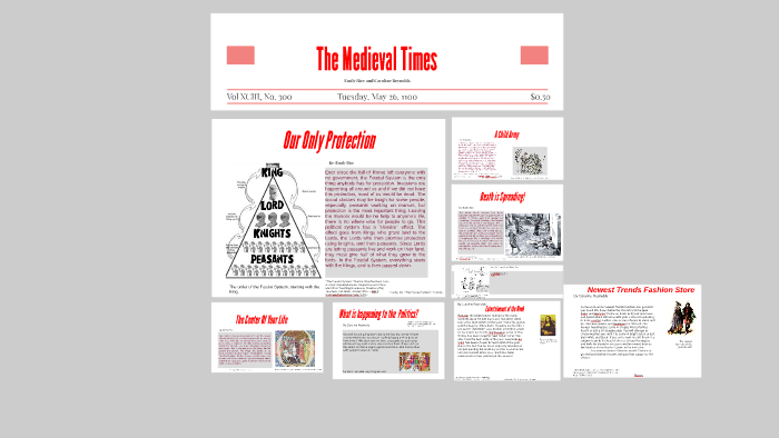 Medieval Times Newspaper by Emily Rice on Prezi