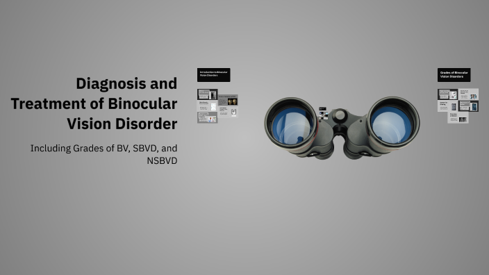 Diagnosis and Treatment of Binocular Vision Disorder by noorain khatoon ...