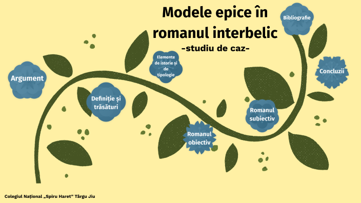 Modele epice in romanul interbelic by Anisia Cârstos on Prezi