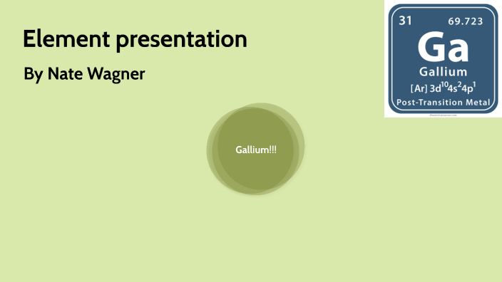 Gallium Presentation by Nathan Wagner on Prezi
