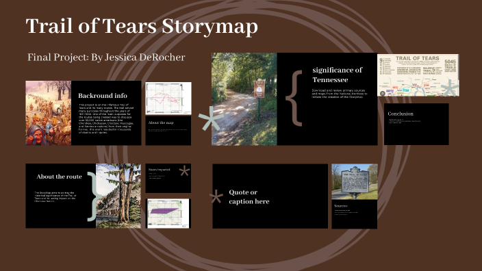 Trail of Tears Storymap by Jessica DeRocher on Prezi