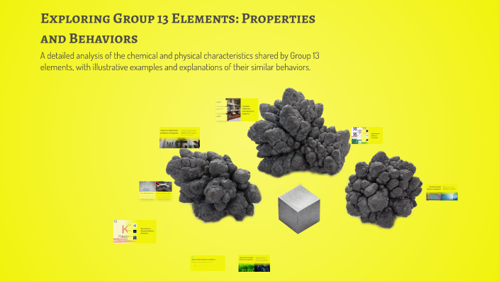 Exploring Group 13 Elements: Properties and Behaviors by Dylan lebel on ...