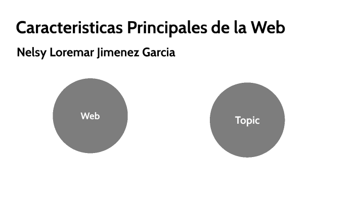 Caracteristicas Principales de la web by NELSY LOREMAR JIMENEZ GARCIA on Prezi