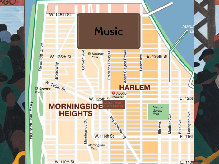 Harlem Renaissance Music Map by AYDYN JONES on Prezi