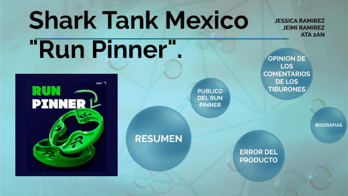 Shark Tank Mexico "Run Pinner" by JESSICA TATIANA RAMIREZ CORTES on Prezi