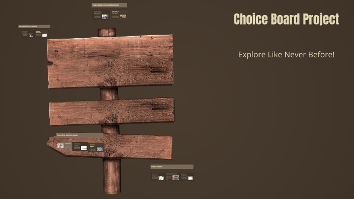 Choice Board Project by maria arzate on Prezi