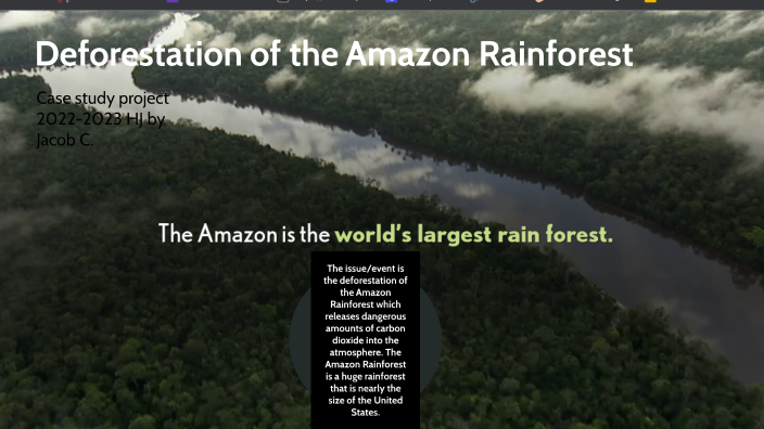 Deforestation of the Amazon Rainforest by JACOB CARUSO on Prezi