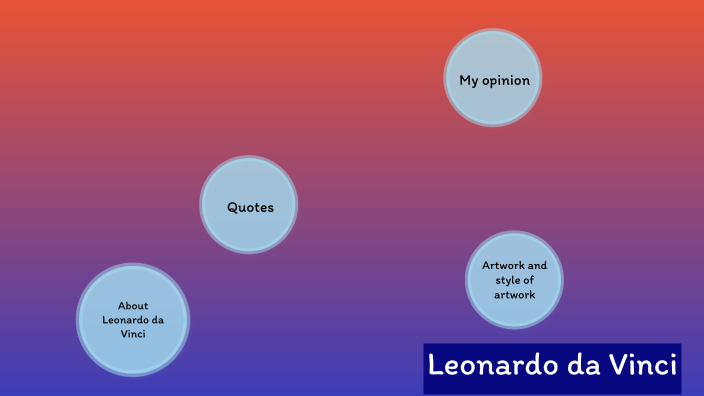 Artist Research Project - Leonardo da Vinci by Douglas Buie on Prezi
