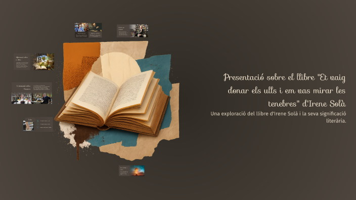Presentació sobre el llibre "Et vaig donar els ulls i em vas mirar les ...