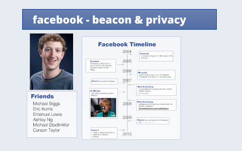 Facebook - Beacon and Privacy by Michael Stadtmiller on Prezi