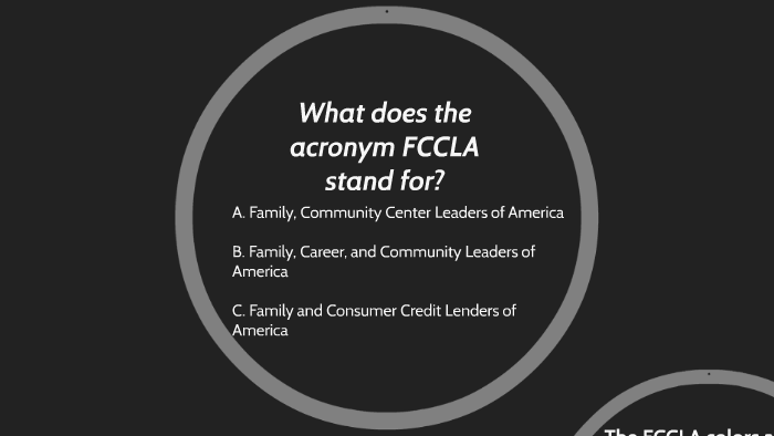 FCCLA 101 Quiz by Baker's Class on Prezi