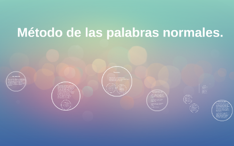 Metodo de las palabras normales. by Dani Soto on Prezi