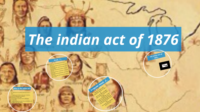 The indian act of 1876 by carie bidwell on Prezi