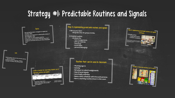 Strategy #1: Predictable Routines and Signals by Jaimie Hong on Prezi