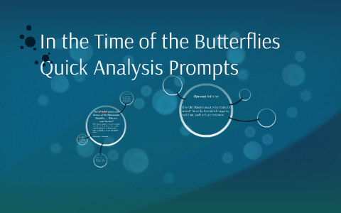 In the Time of the Butterflies Quick Analysis Prompts by Gianna Miller ...