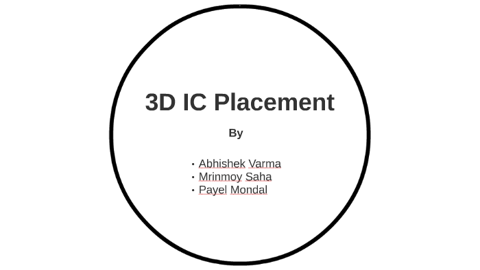 3D IC Placement by Abhishek varma on Prezi