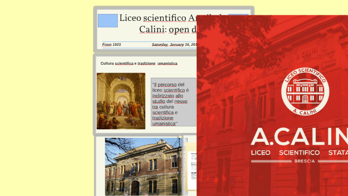 LICEO SCIENTIFICO CALINI: OPEN DAY by paolo giuseppe signoroni on Prezi