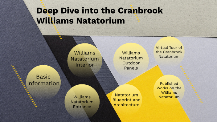 Deep Dive into the Cranbrook Natatorium by Bryson Wylie on Prezi