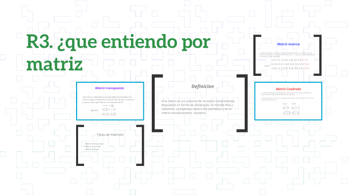 R3. ¿Qué entiendo por matriz? by arnold salazar on Prezi