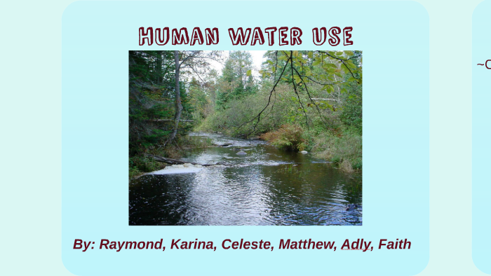 Human Water Use by Faith Haberer on Prezi