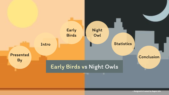 Early Birds vs Night Owls by Aagam Jain on Prezi