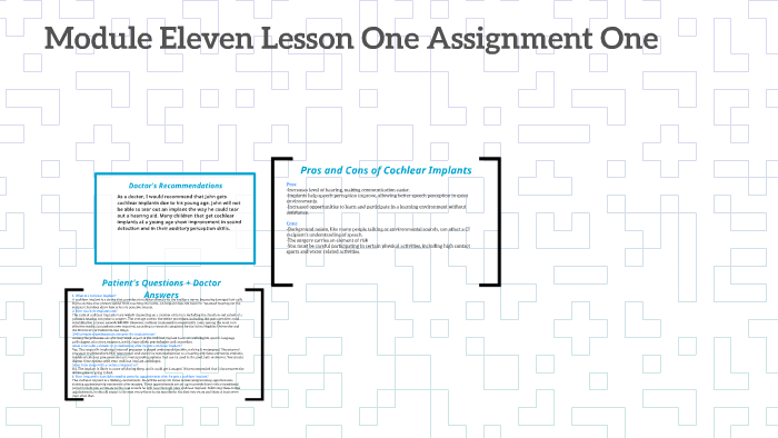 Module Eleven Lesson One Assignment One by annagrace willis on Prezi