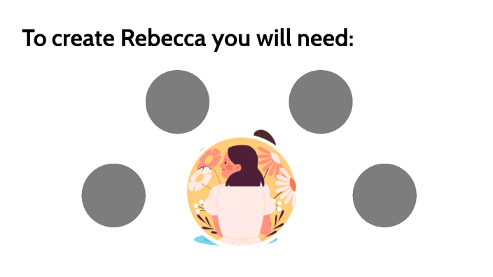 To create Rebecca you will need: by Rebecca Audouin on Prezi