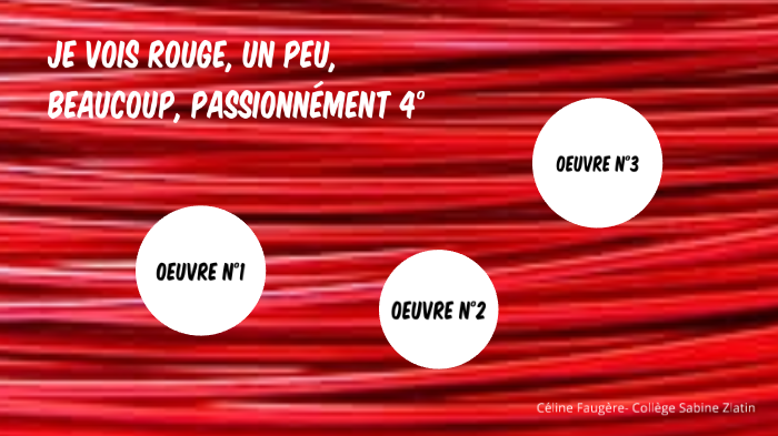 Je vois ROUGE, un peu, beaucoup, passionnément by CELINE FAUGERE on Prezi