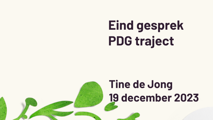 Eind gesprek PDG by Tine de Jong on Prezi