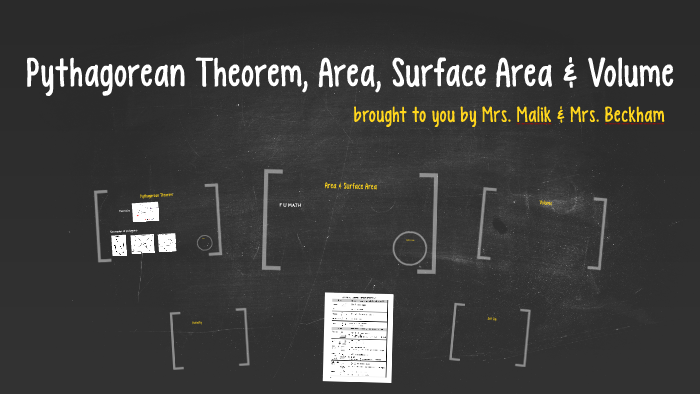 Pythagorean Theorem, Area, Surface Area & Volume by Ava Eucare