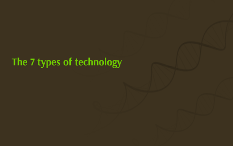 The 7 types of Technology by on Prezi