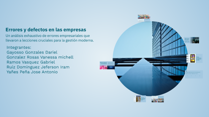 Errores y defectos en las empresas by Jeferson iram Ruiz Domínguez on Prezi