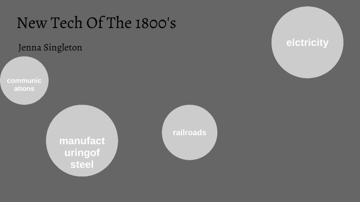 New Tech Of The 1800's by Jenna Singleton on Prezi