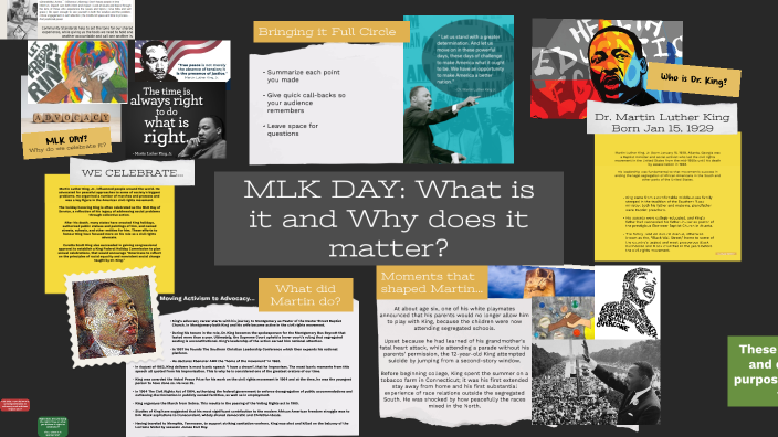 MLK Day: What is it and why does it matter? by on Prezi