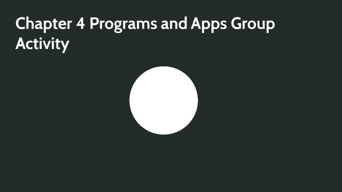 Chapter 4 Programs and Apps Group Activity by 0207157 OOI JUN KAI on Prezi